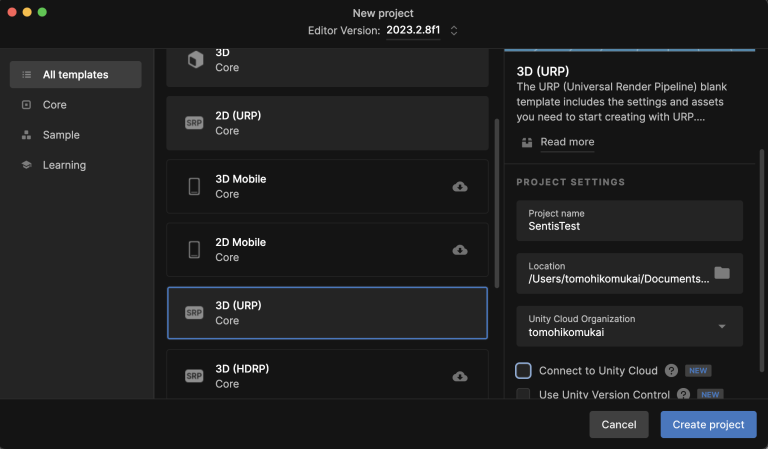 Unity Sentisの試用 – Mukai Laboratory