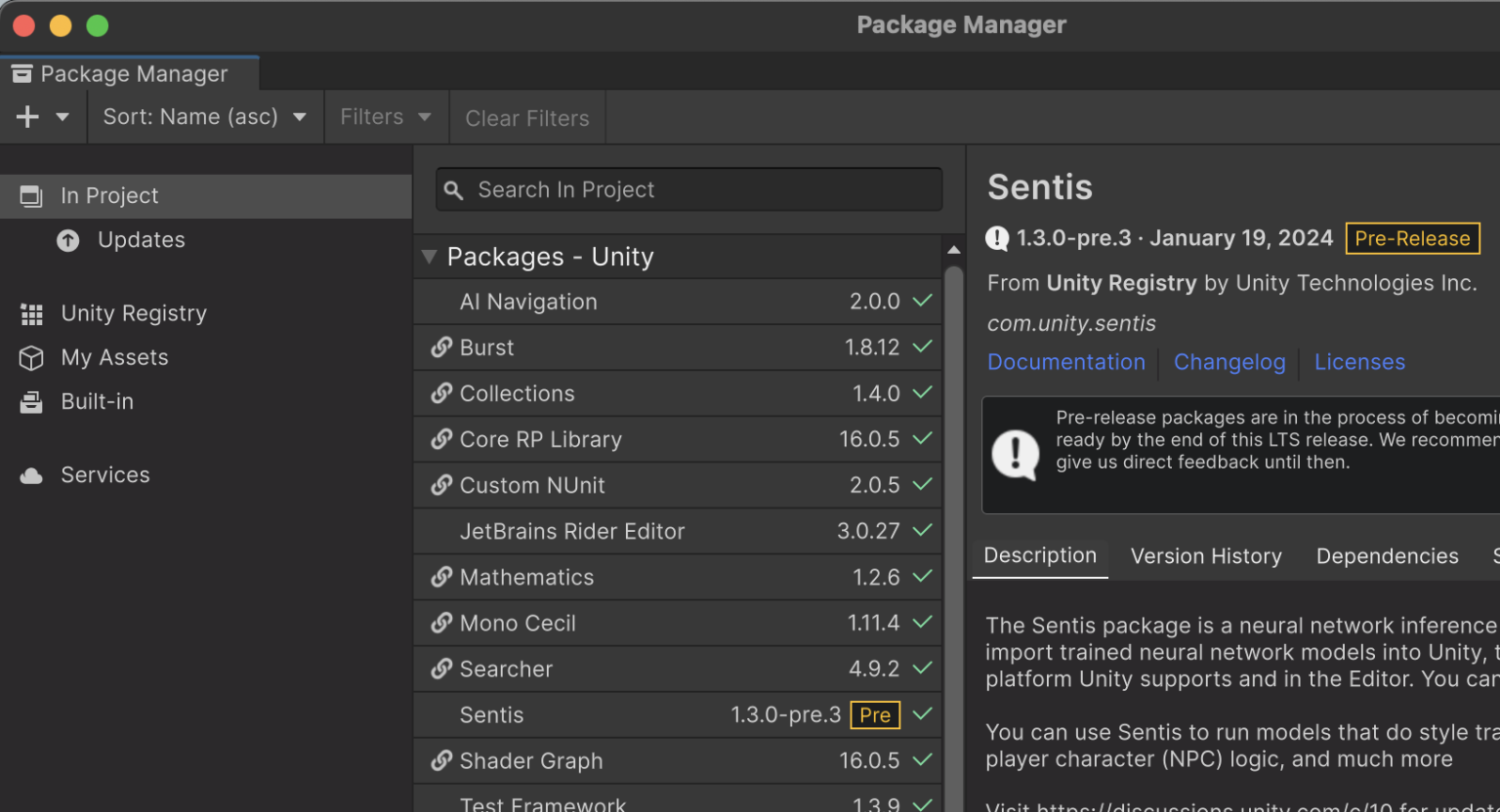 Unity Sentisの試用 – Mukai Laboratory